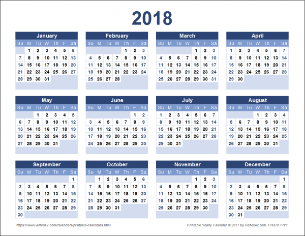 2018-yearly-calendar-landscape - SurvivalBlog.com