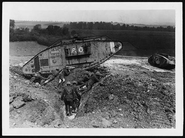 September 15, 1916: The first use of tanks in warfare. Britain's Mark I ...
