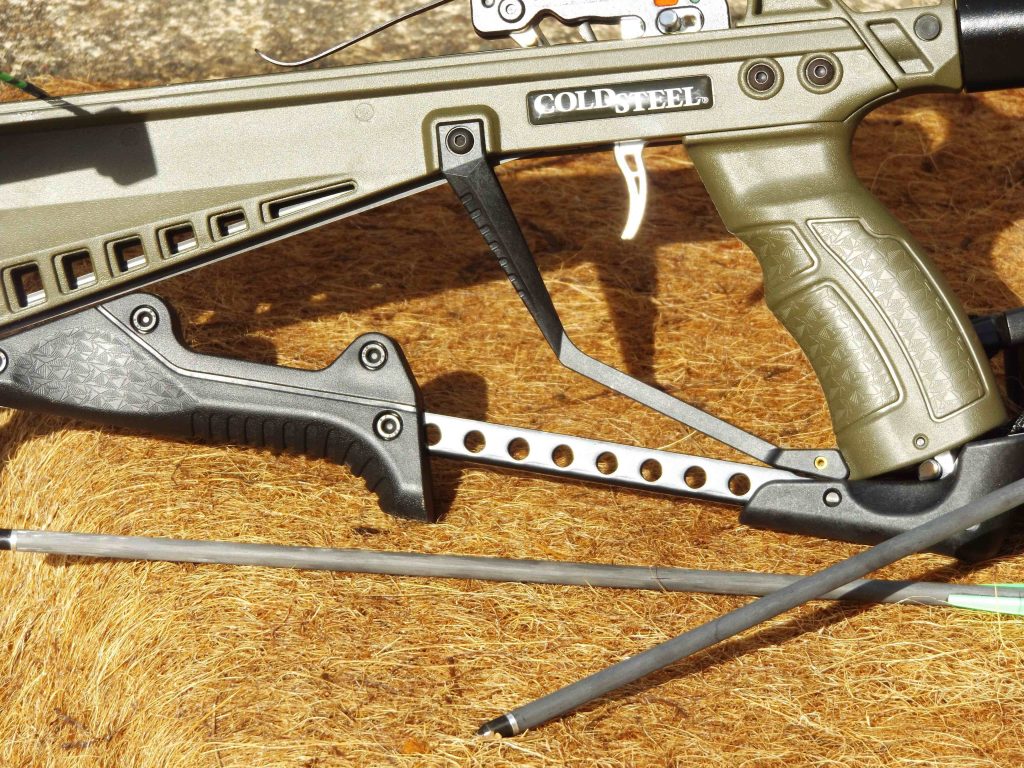 Cold Steel Cheap Shot 130 crossbow, has a draw weight of 130 pounds