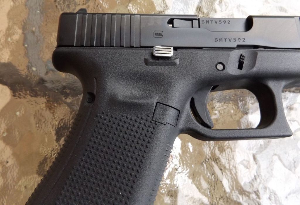 Glock Model 45 review by Pat Cascio. Ambidextrous slide release/stop
