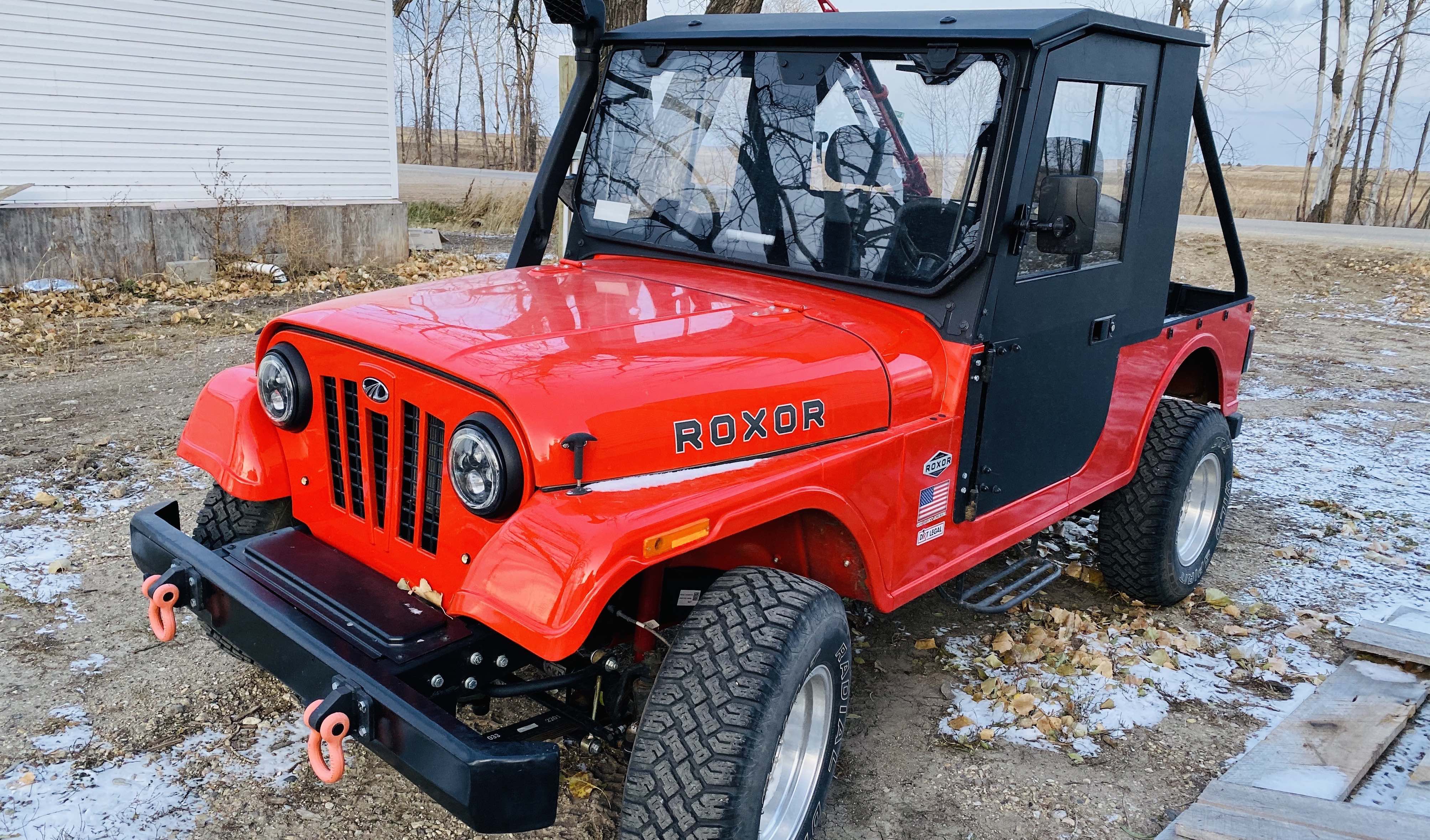 Jeep-Size Mahindra Roxor SUVs. Msandatory Vaccine
