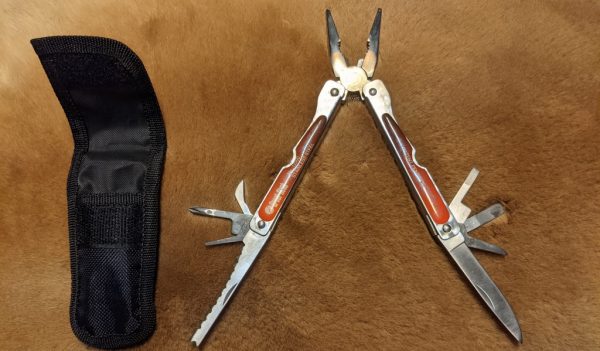 Hand Sanitizer, A Knife, Eyeglasses Cleaner, by The Novice