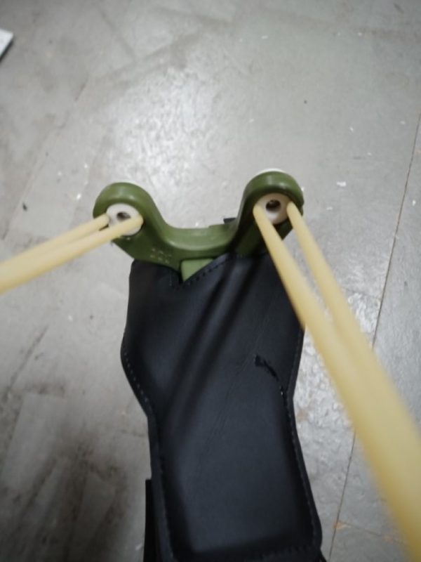 Shooting darts from a slingshot can be very effective.