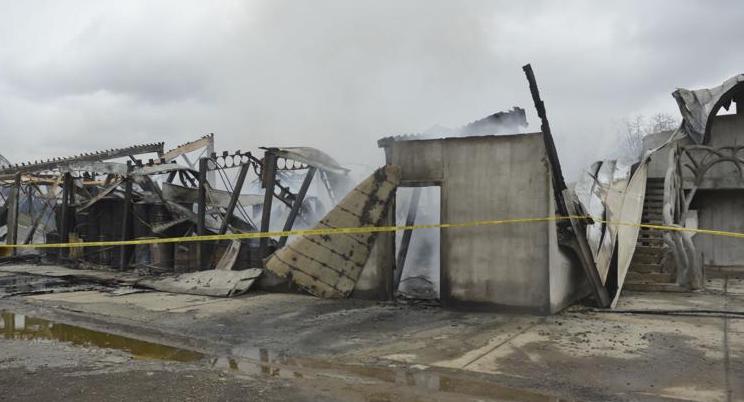 Fire destroys Azure Standard Headquarters Facility, in Dufur, Oregon.