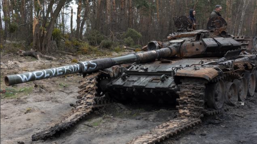 "Wolverines!" The Ukrainians are still putting up a spirited resistance.