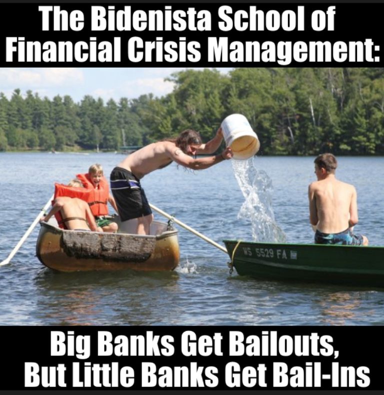 Meme: Big Banks Get Bailouts, But Little Banks Get Bail-Ins