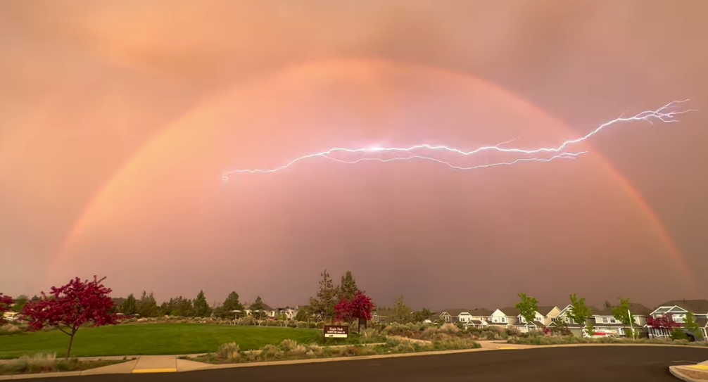 The American Redoubt region: Recent widespread thunderstorms.