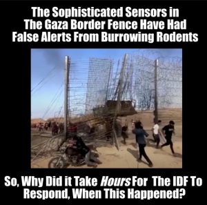 Sophisticated Sensors in The Gaza Border Fence.