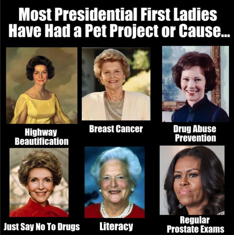 Most Presidential First Ladies Have Had a Pet Project or Cause...