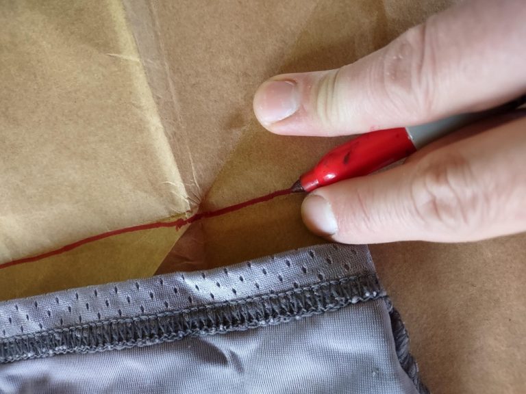 Basic Sewing: Cloning Clothes. Pattern paper: using paper grocery bags.