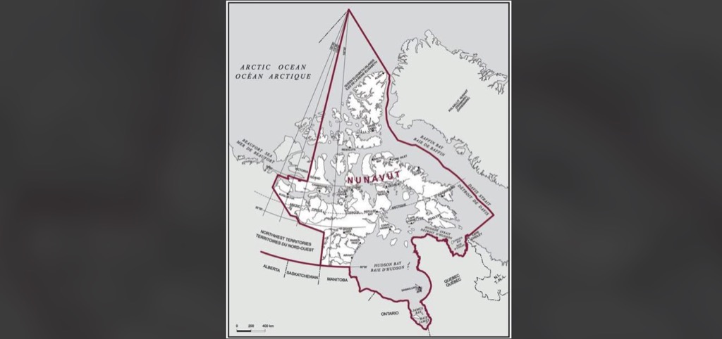 Today's graphic: Map of Nunavut. The Largest Electoral District On Earth.