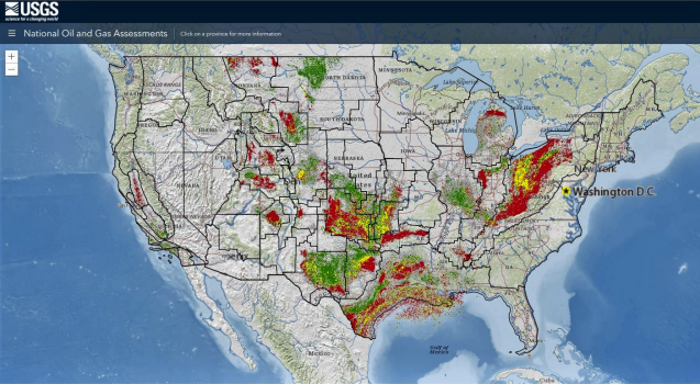 Today's graphic: Map of United States Oil and Gas Wells, 2017 -- U.S ...