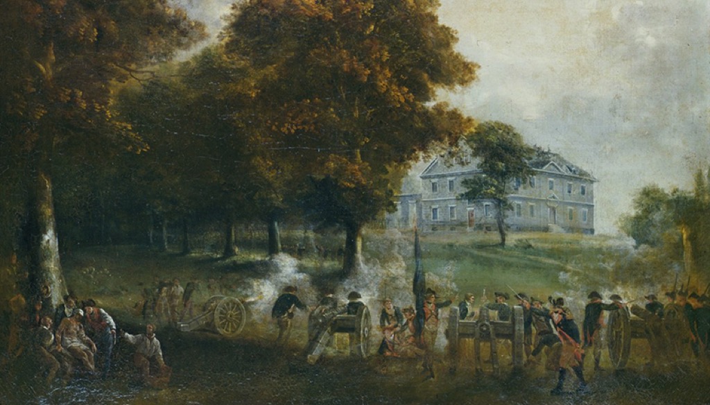 October 4, 1777: The Battle of Germantown: Washington's troops attacked.