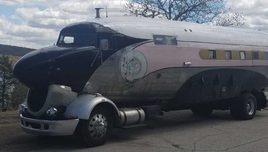 World War II Airplane Converted Into A Motorhome Turns Heads In Wyoming.