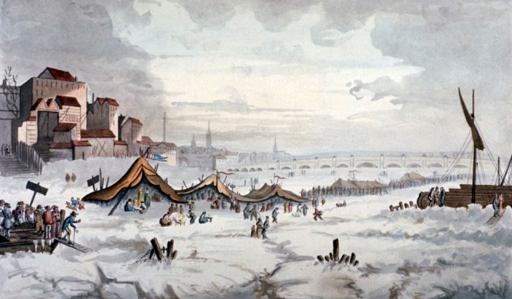 November 24, 1434: The River Thames in London froze over. Later ...
