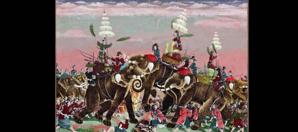 On January 18th, 1591, King of Siam killed the Crown Prince of Burma.